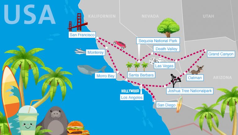 Der perfekte Roadtrip durch Kalifornien, Nevada und Arizona